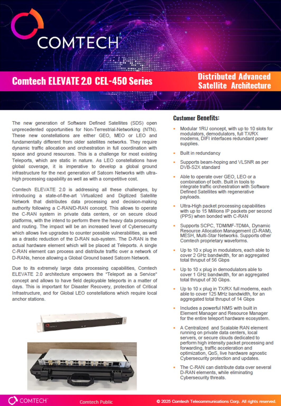 Comtech ELEVATE 2.0 - Comtech Telecommunications Corp.