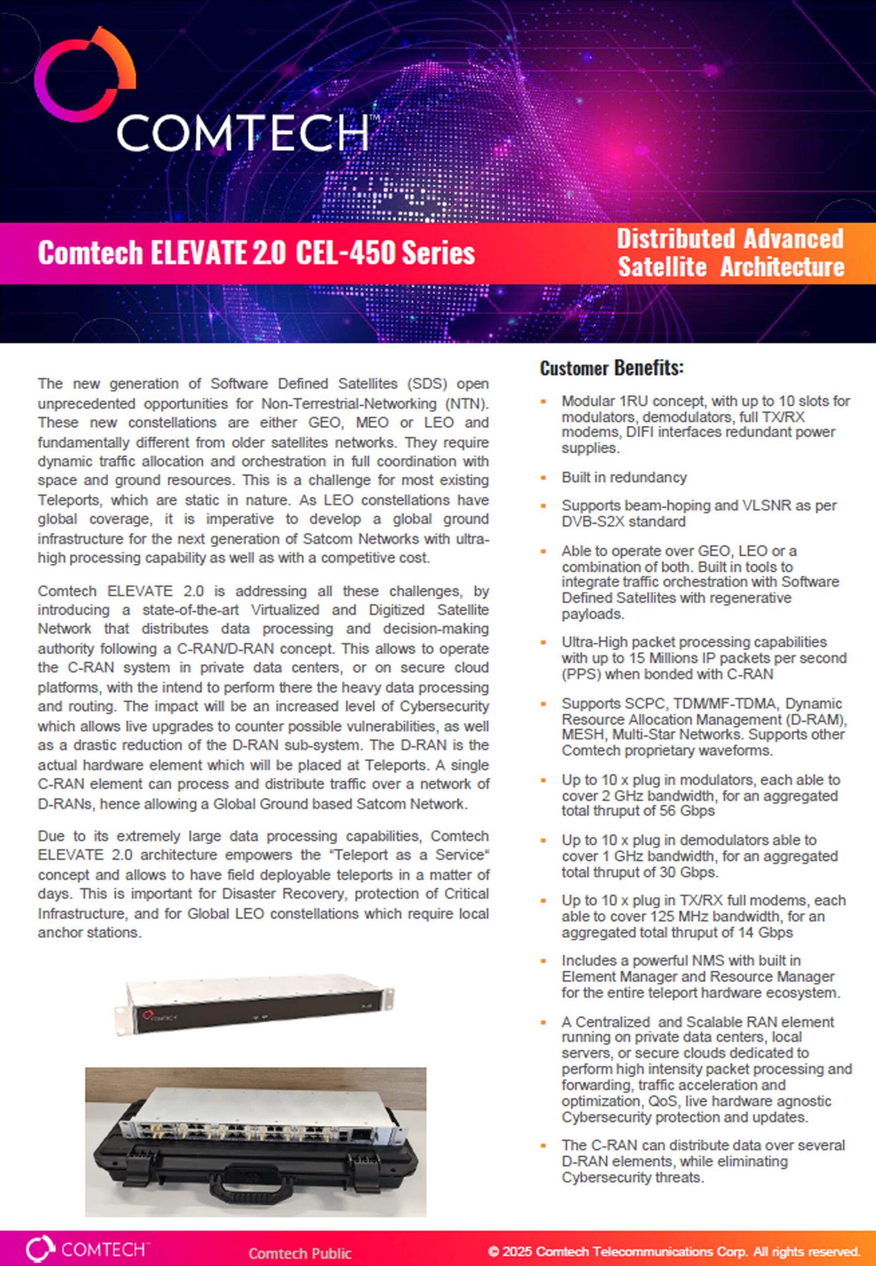 Comtech ELEVATE 2.0 - Comtech Telecommunications Corp.